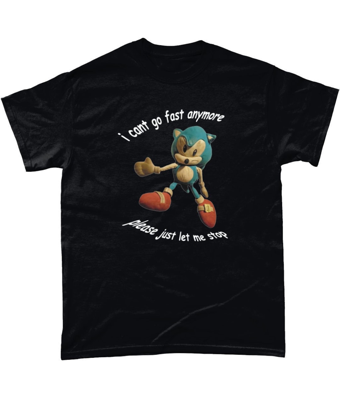 Sonic is Giving up (sad Sonic Plush Tee) - Etsy