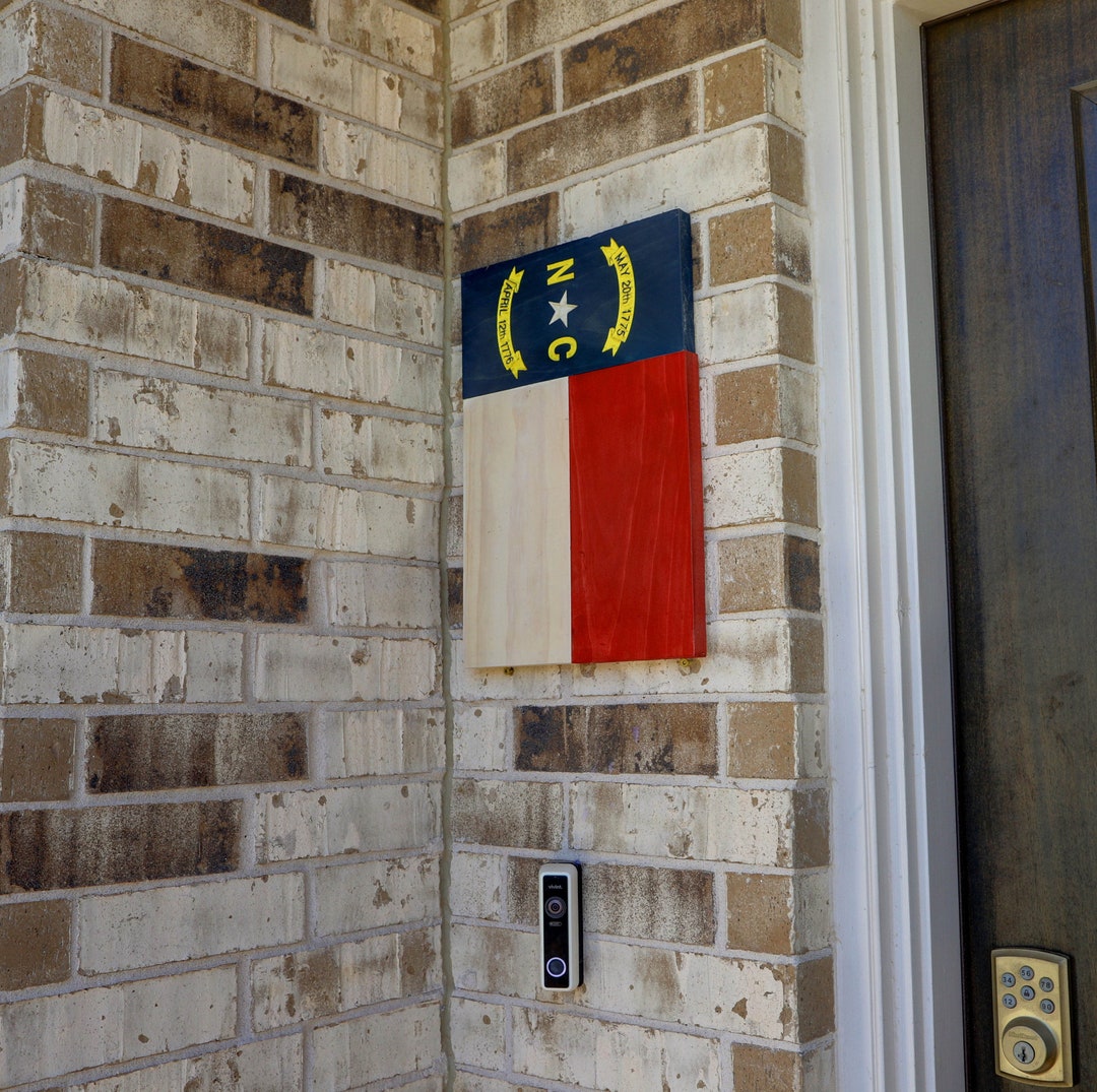 Unique Wooden North Carolina Flag Sign - Etsy