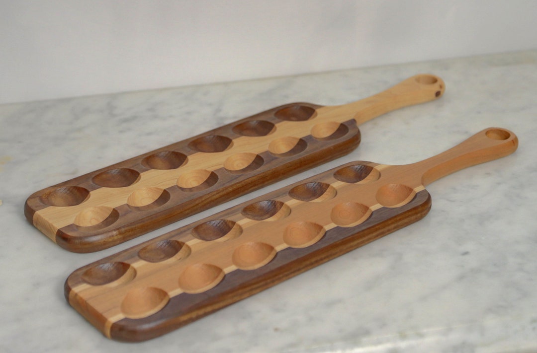 Handmade Wooden Deviled Egg Serving Tray - Perfect for Parties & Holidays | Unique Charcuterie ...