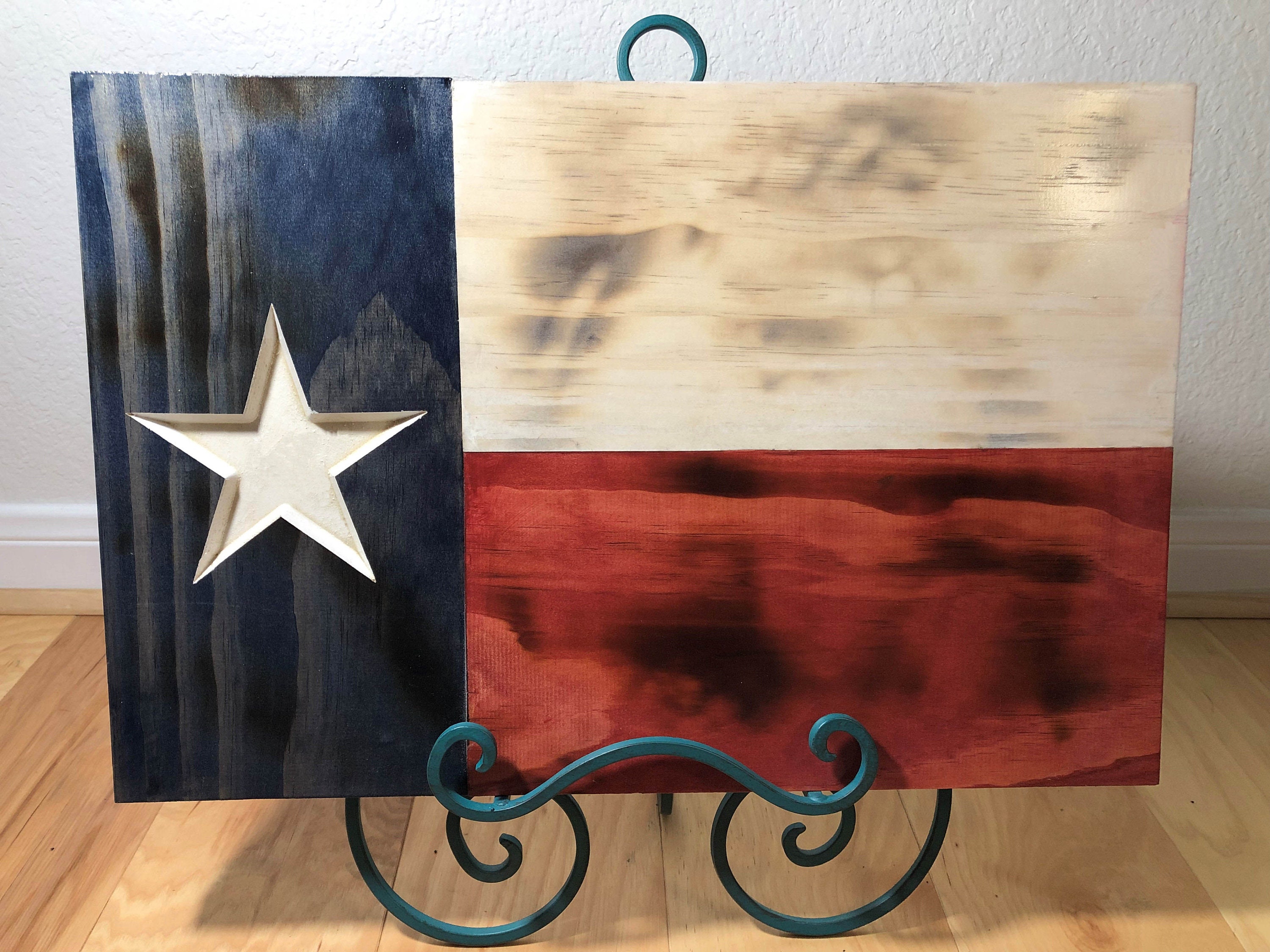 Wooden Texas Flag - Etsy
