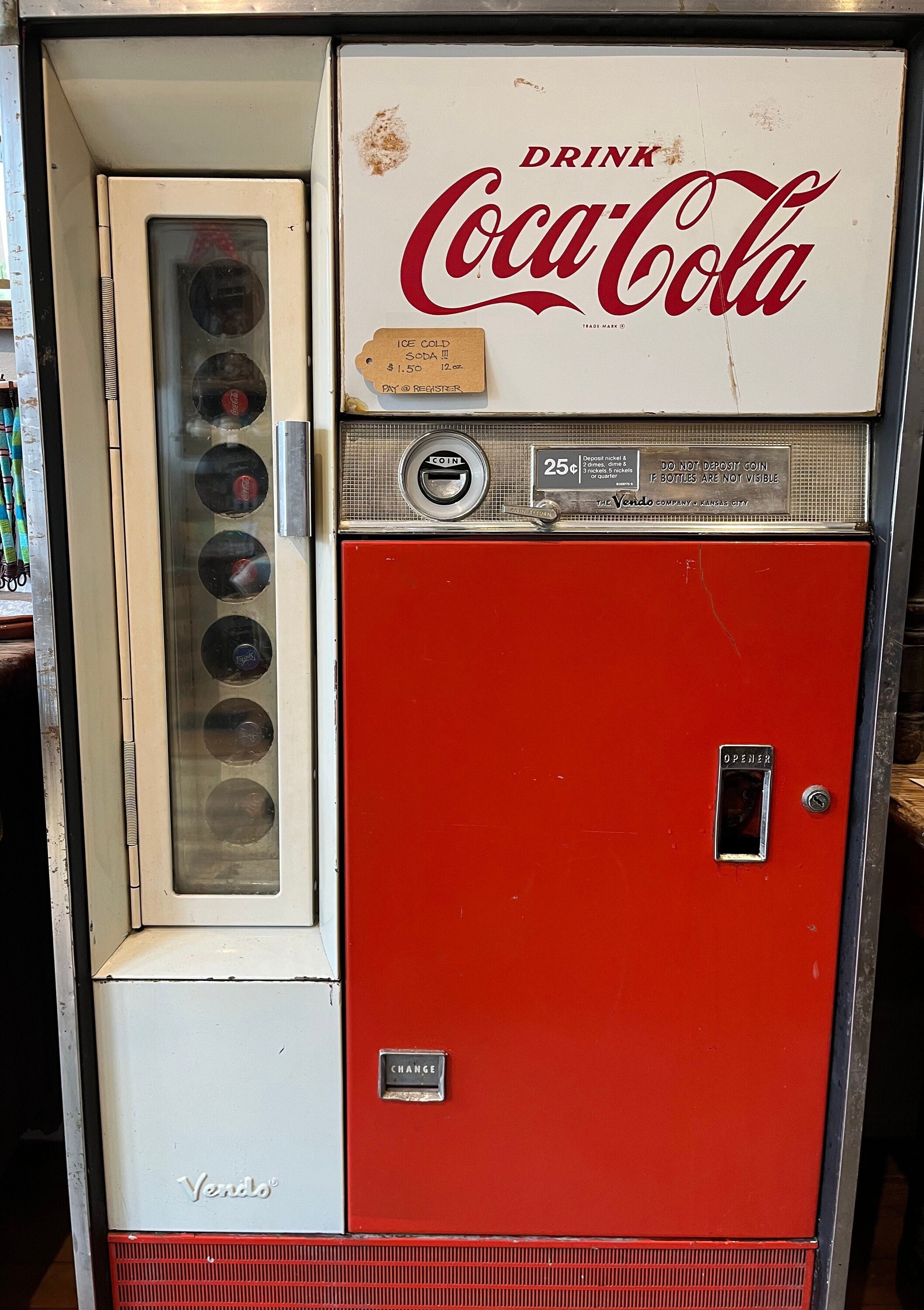 Coca Cola Glass Bottle Vending Machine Reduced Rare Brunofuga adv br Coca Cola Glass Bottle Vending Machine Reduced Rare Brunofuga adv br