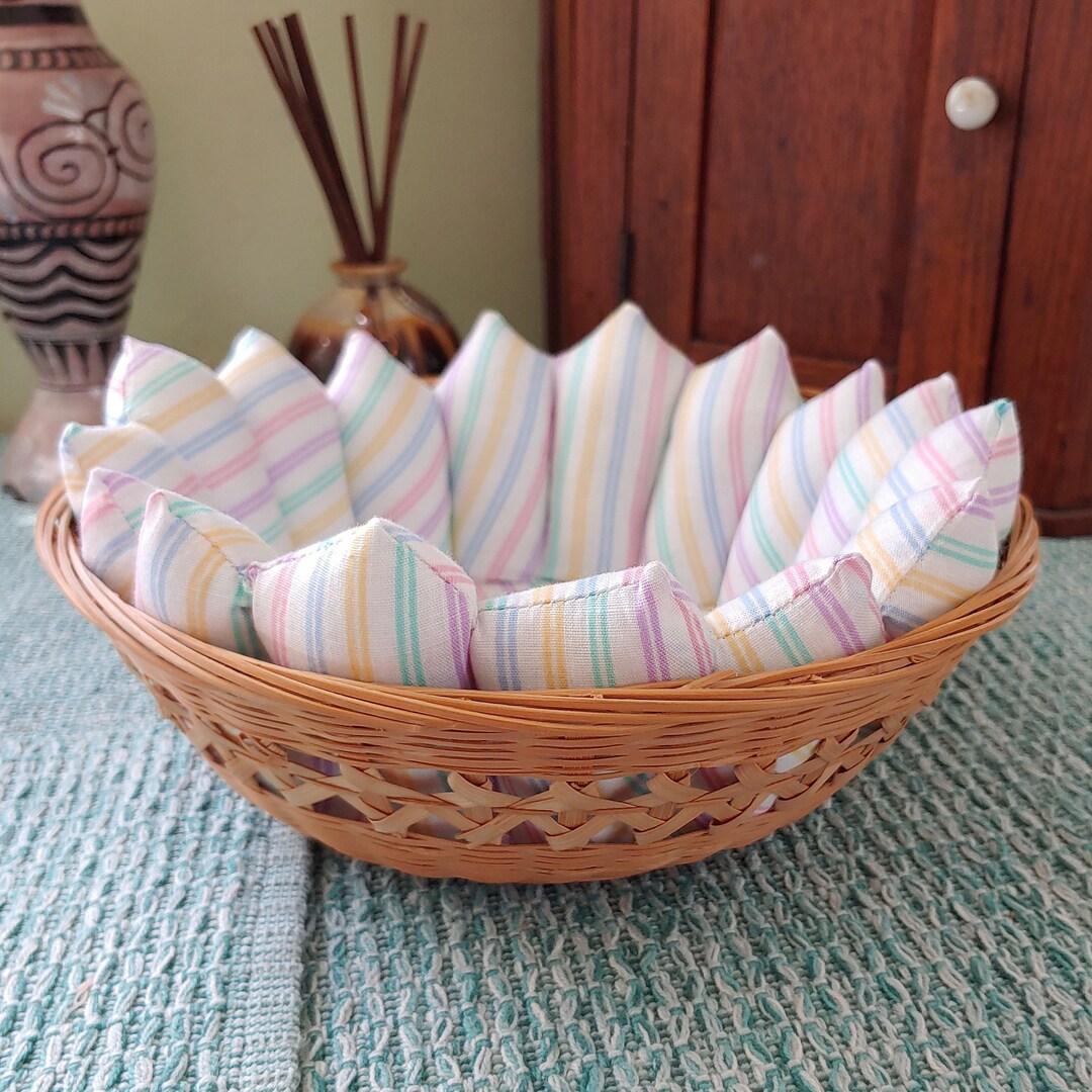 Pastel Striped Heirloom Basket Re-creation of a Gift My Mother Made Me ...