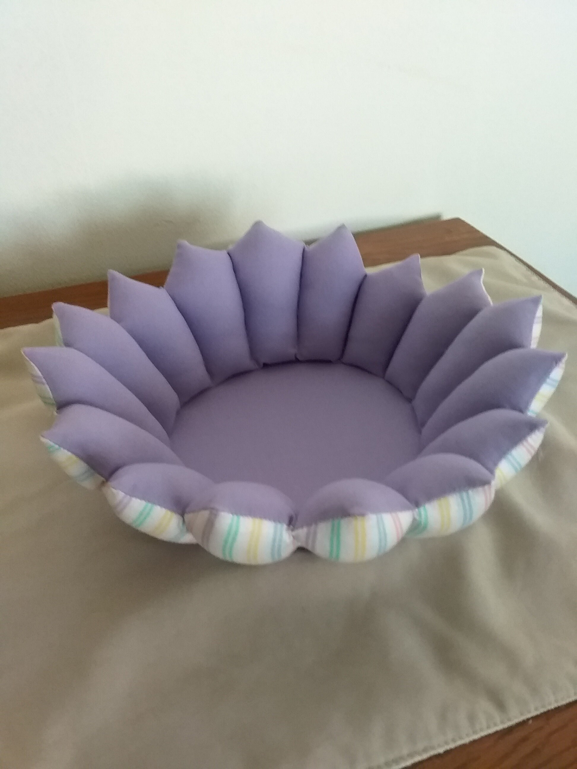 Purple Pastel Striped Heirloom Basket Re-creation of a Gift My - Etsy