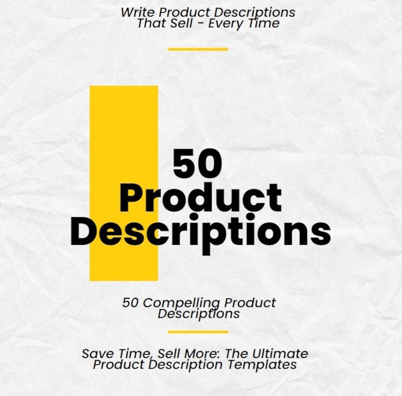 50 Product Descriptions Ecommerce Templates Boost Your Sales With ...