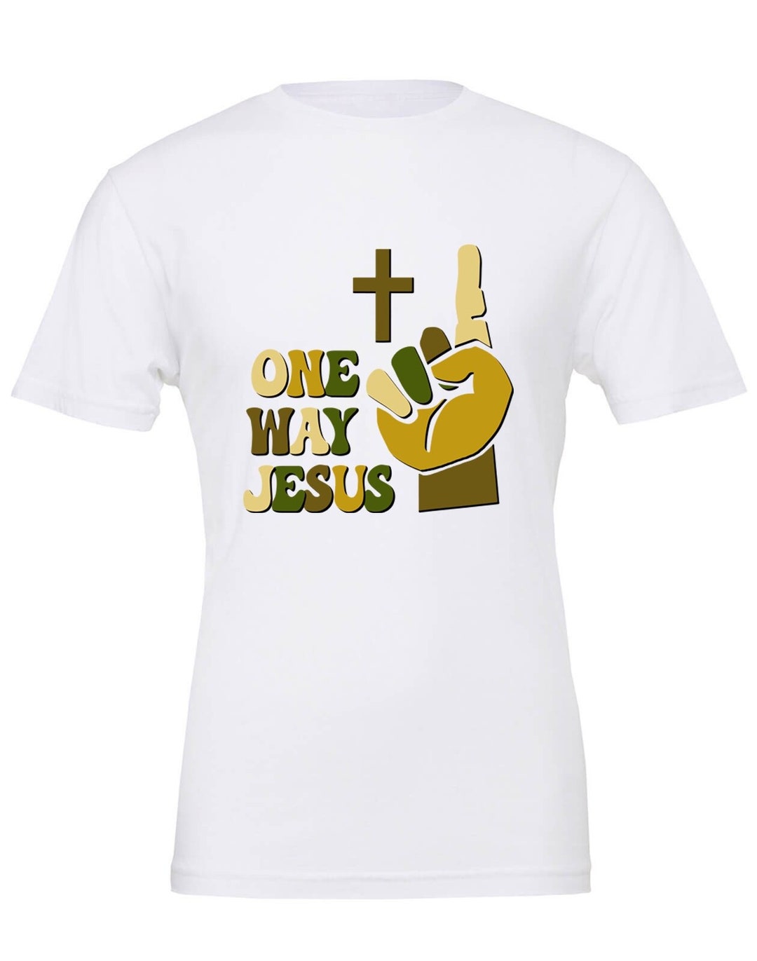One Way Jesus Shirt - Logo Design Shirt, Your Logo, Your Text Here ...
