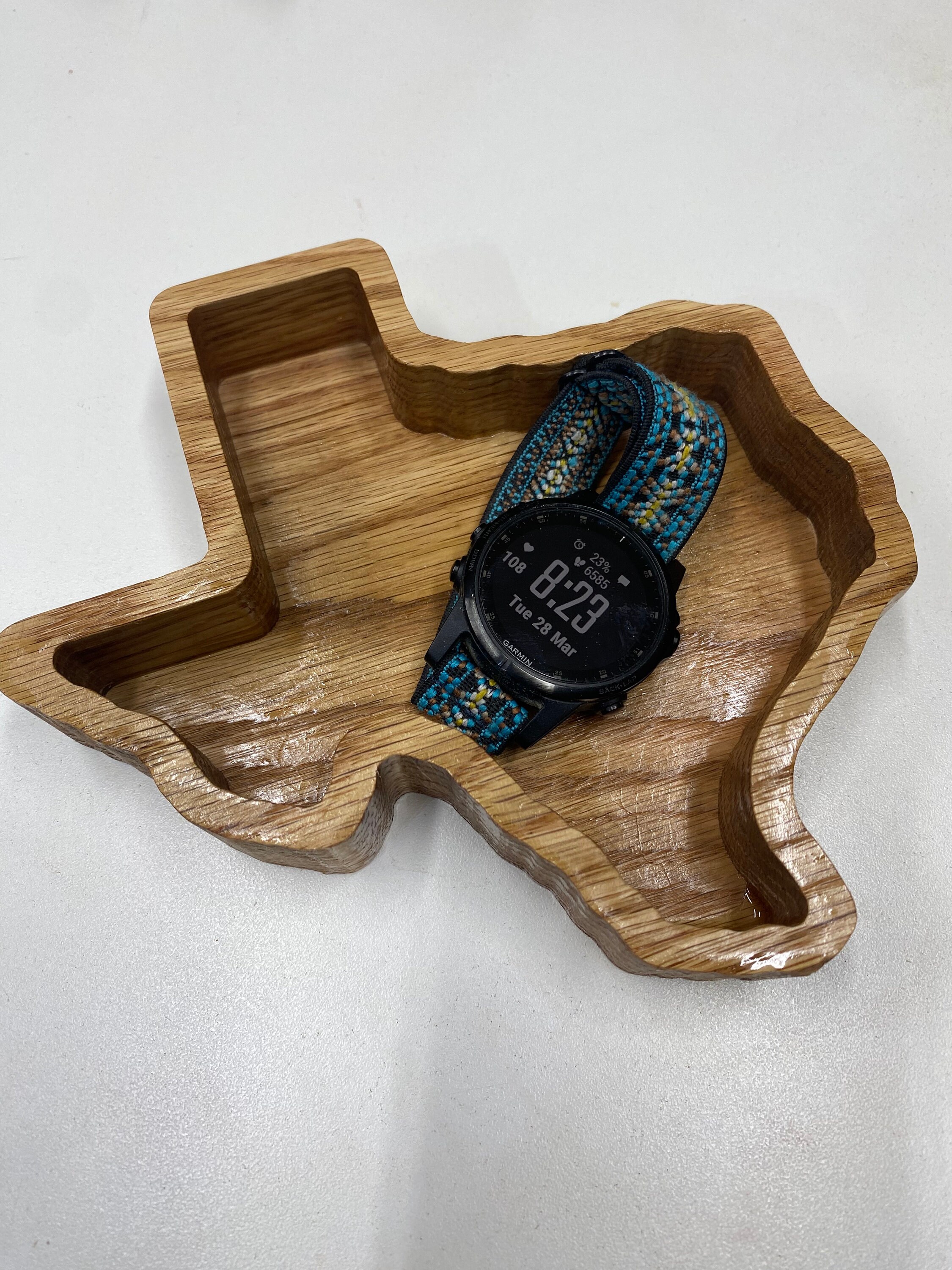 Oak Wood Texas Trinket Tray, Unique Valet Tray, Small Tray, Jewlery ...