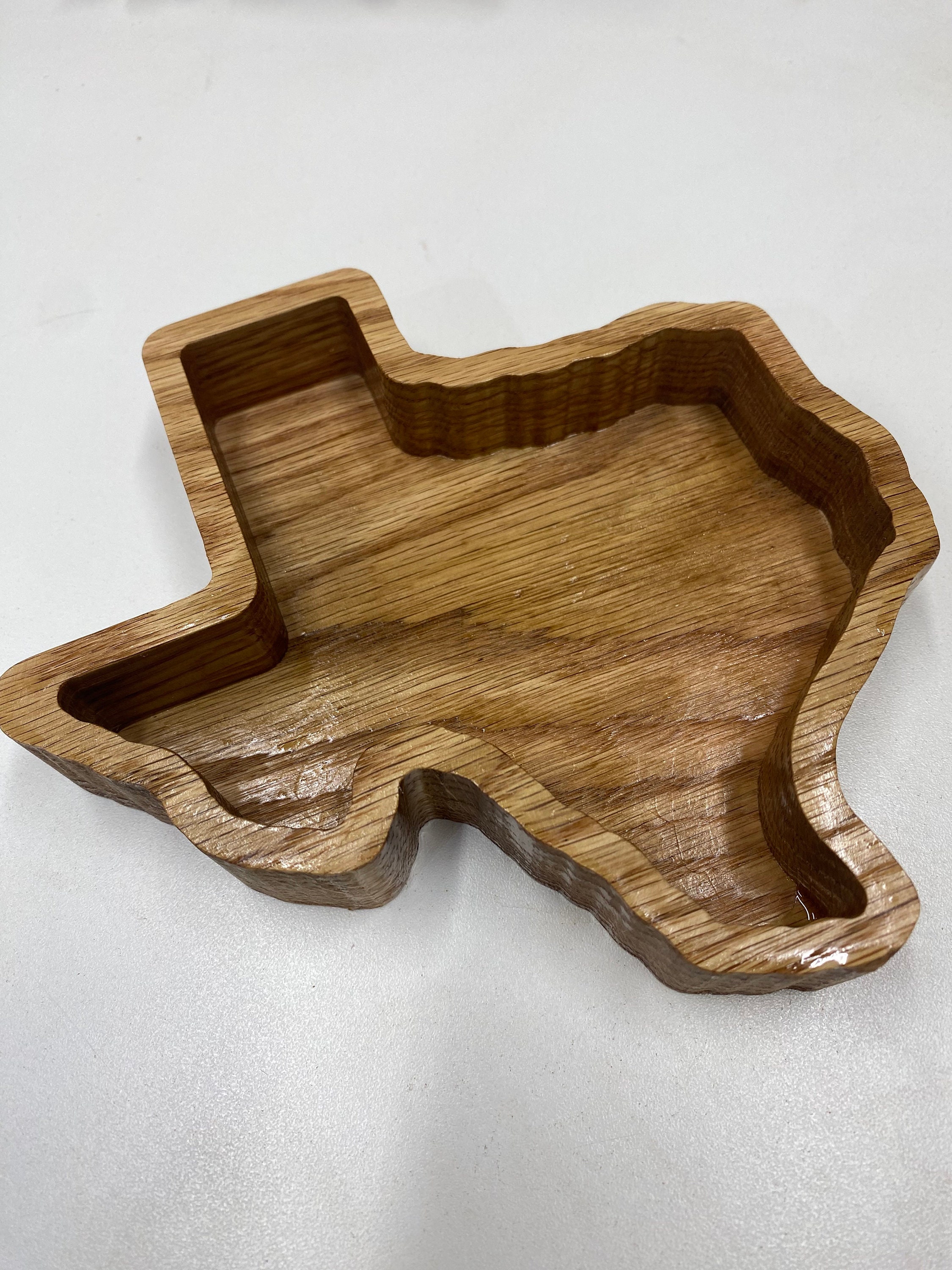 Oak Wood Texas Trinket Tray, Unique Valet Tray, Small Tray, Jewlery ...