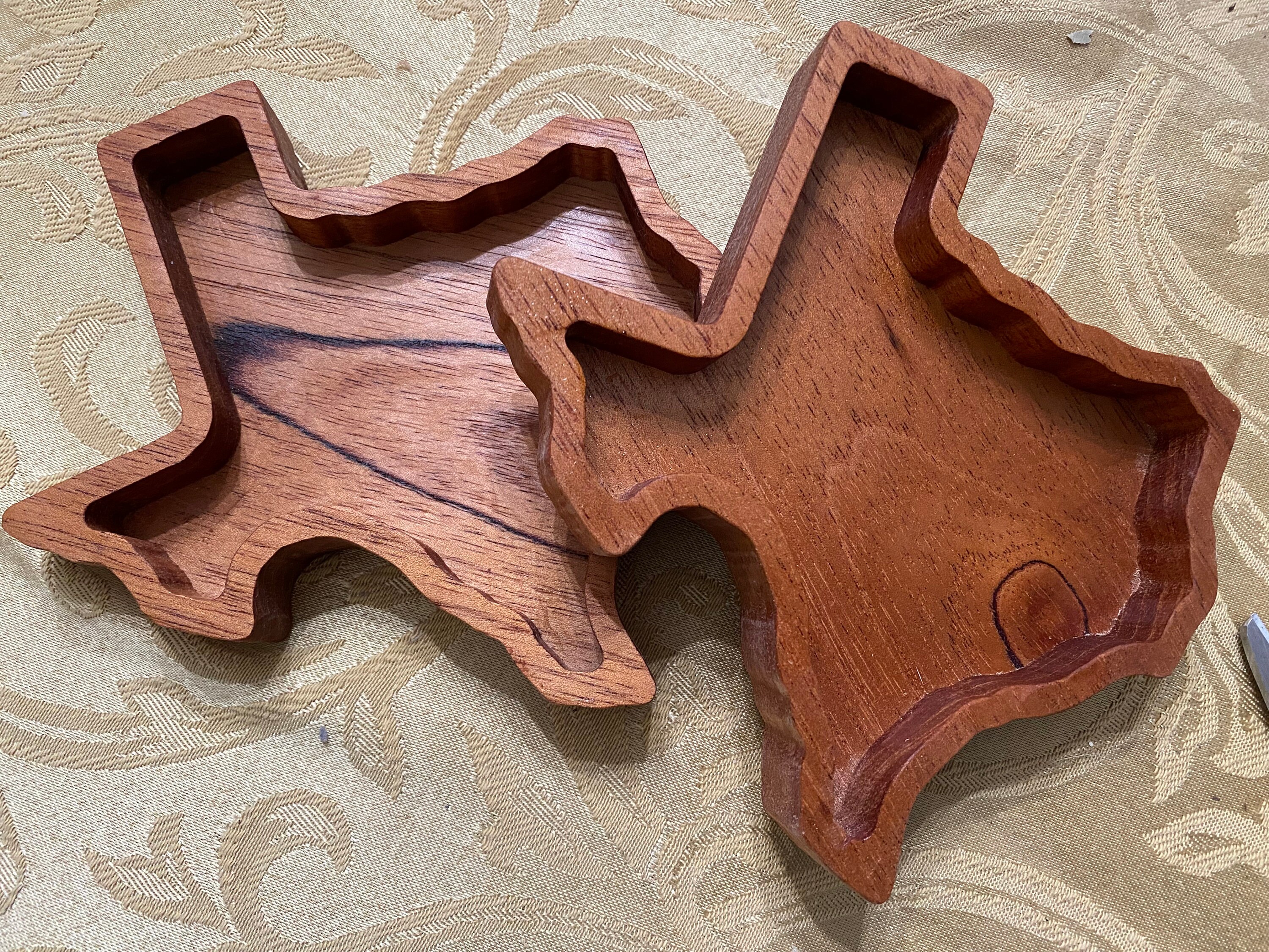 Spanish Cedar Trinket Tray Wood Texas Trinket Tray, Unique Valet Tray ...