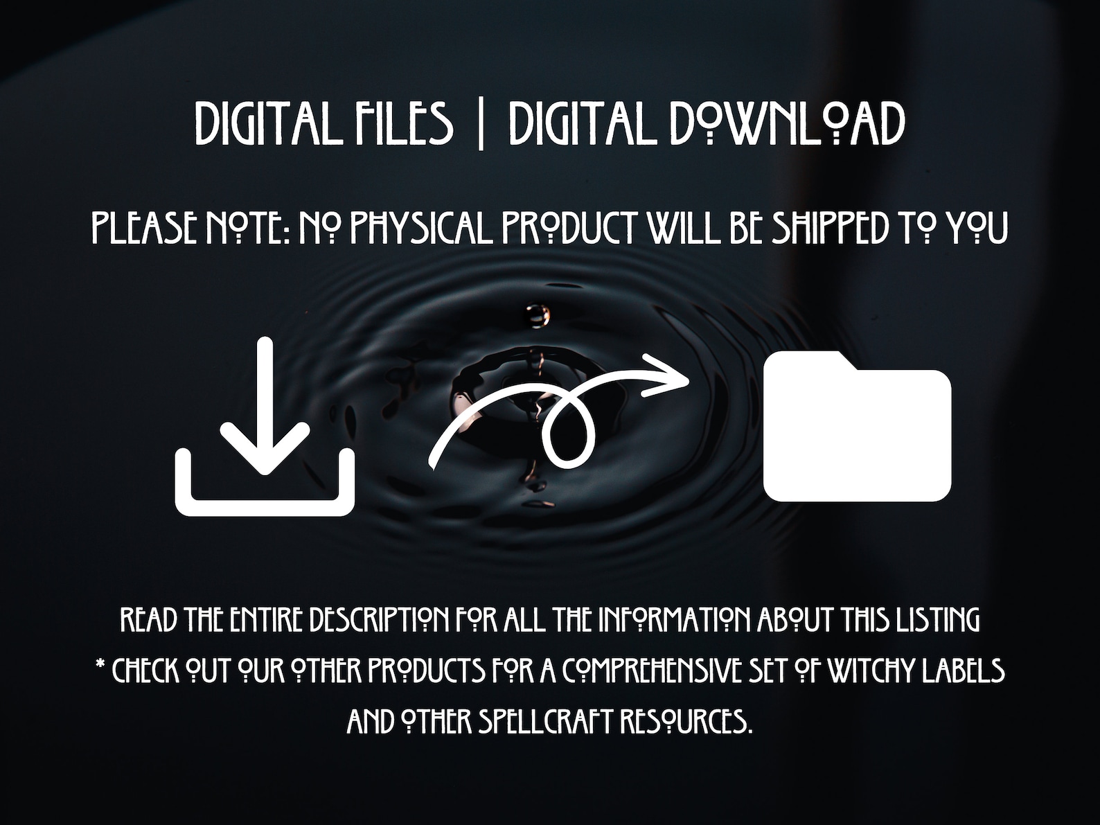 Printable Basic Moon Water Labels | Four Moon Phases | Digital Download ...