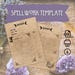 Printable Spell Bottle Record Sheet: Grimoire Template (digital ...