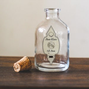 Printable Basic Moon Water Labels | Four Moon Phases | Digital Download ...