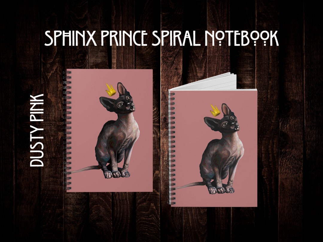 Sphinx Prince Spiral Notebook Ruled Line 118 Pages Dark - Etsy