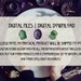 Printable Crystal Cards: Vintage Paper, Crystal Info (PNG Files) - Etsy