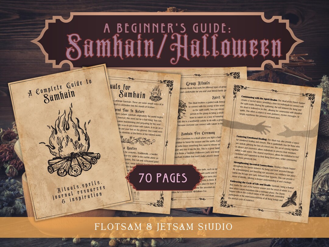 A Printable Beginner's Guide to Samhain & Halloween | PDF Files | A4 ...