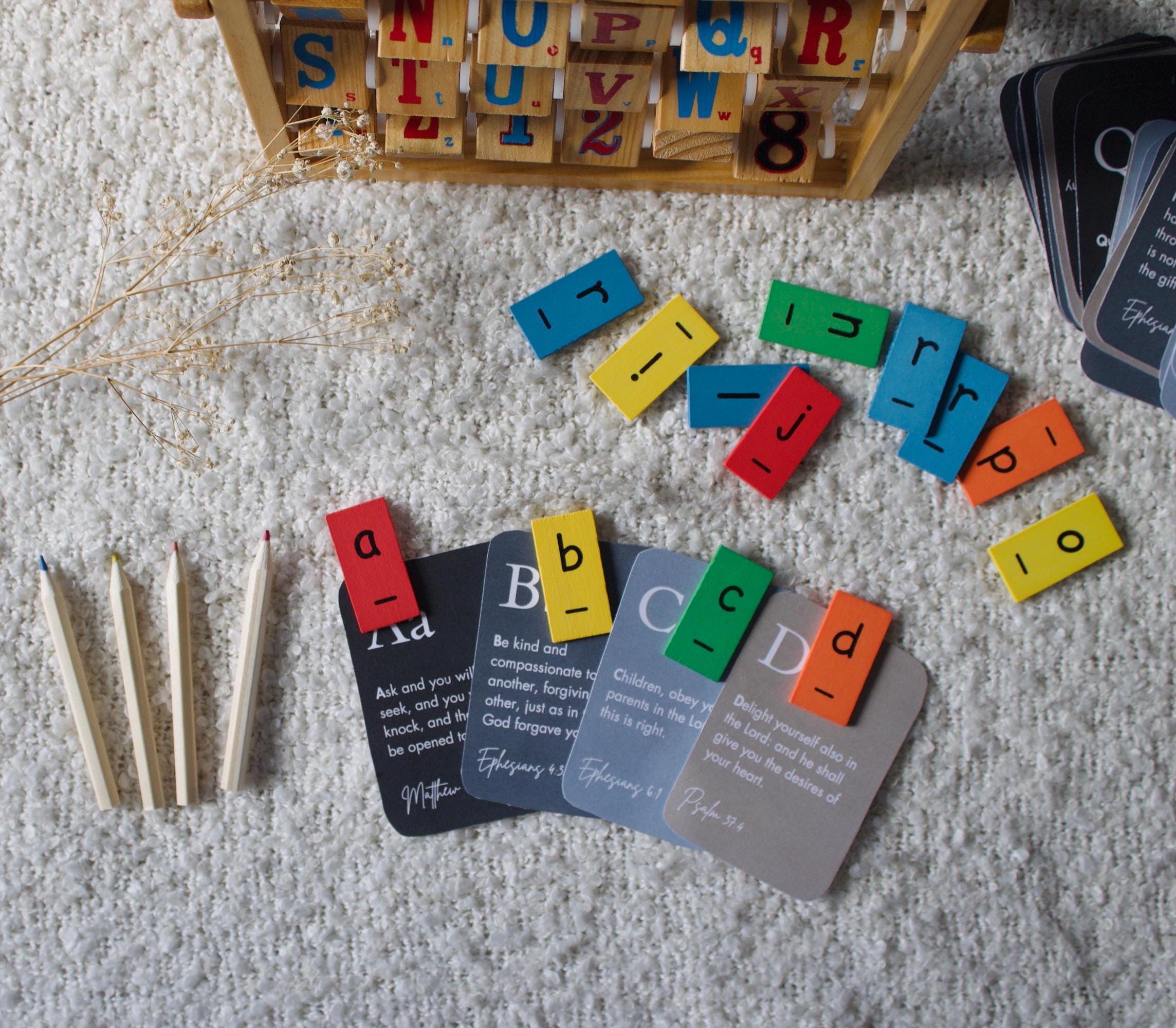 Bible ABC Flashcards Digital Gospel Based Alphabet Set Cards A-Z ...