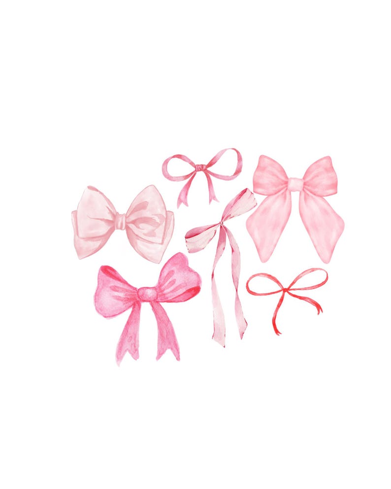 Pink Bows - Etsy