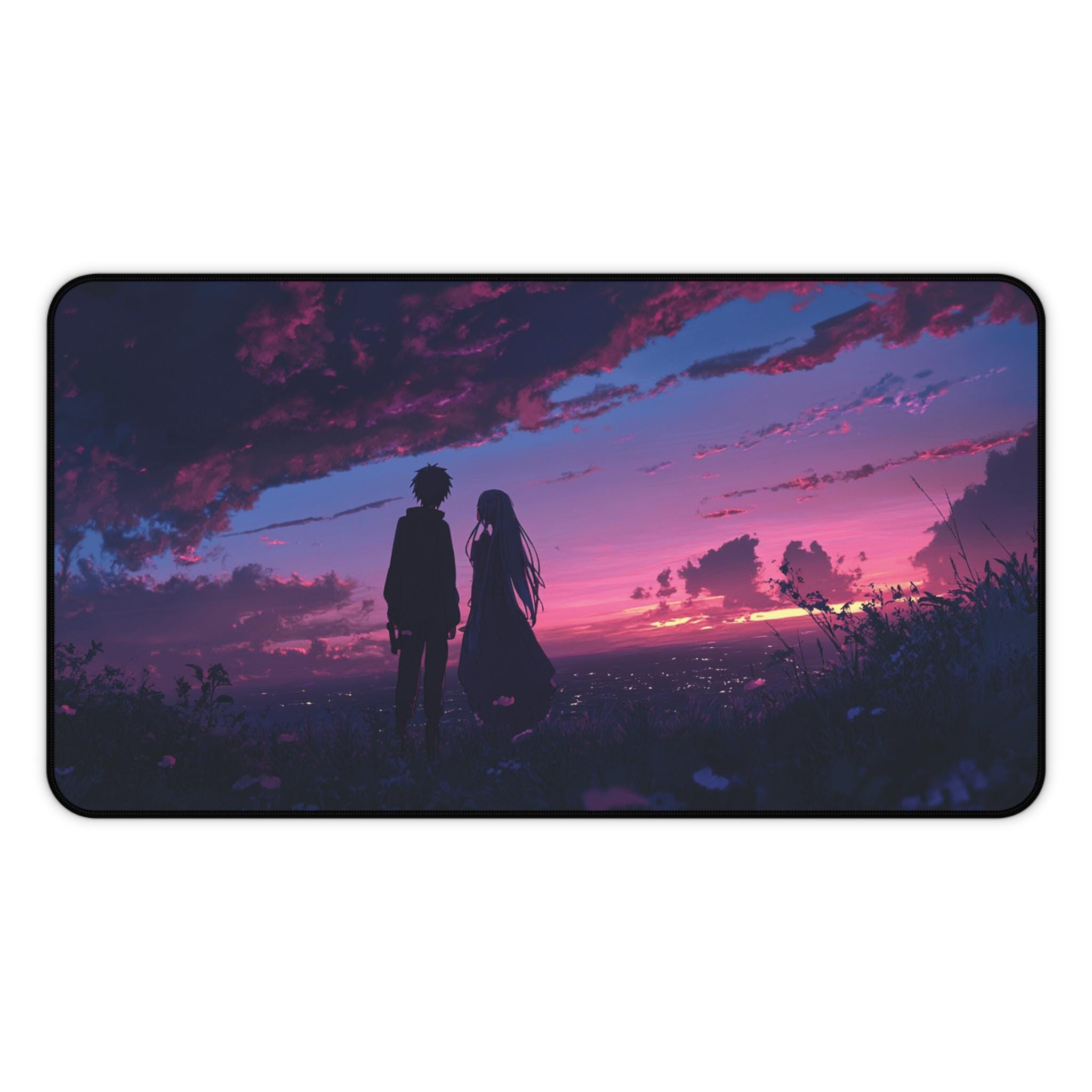 SAO Anime Style Desk Mat, Forever in Love, Gaming Mouse Pad, Large Desk ...
