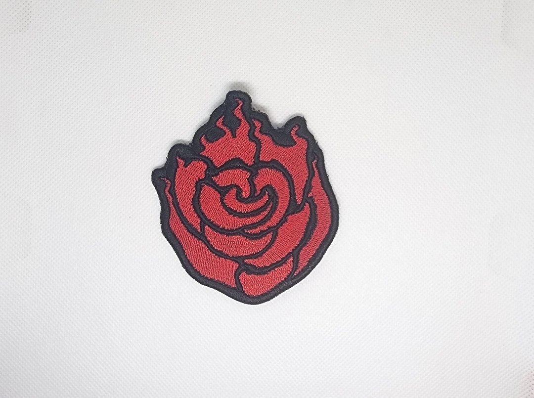 Ruby Rose Embroidered Emblem Iron-on Patch Symbol Fabric Embroidery ...