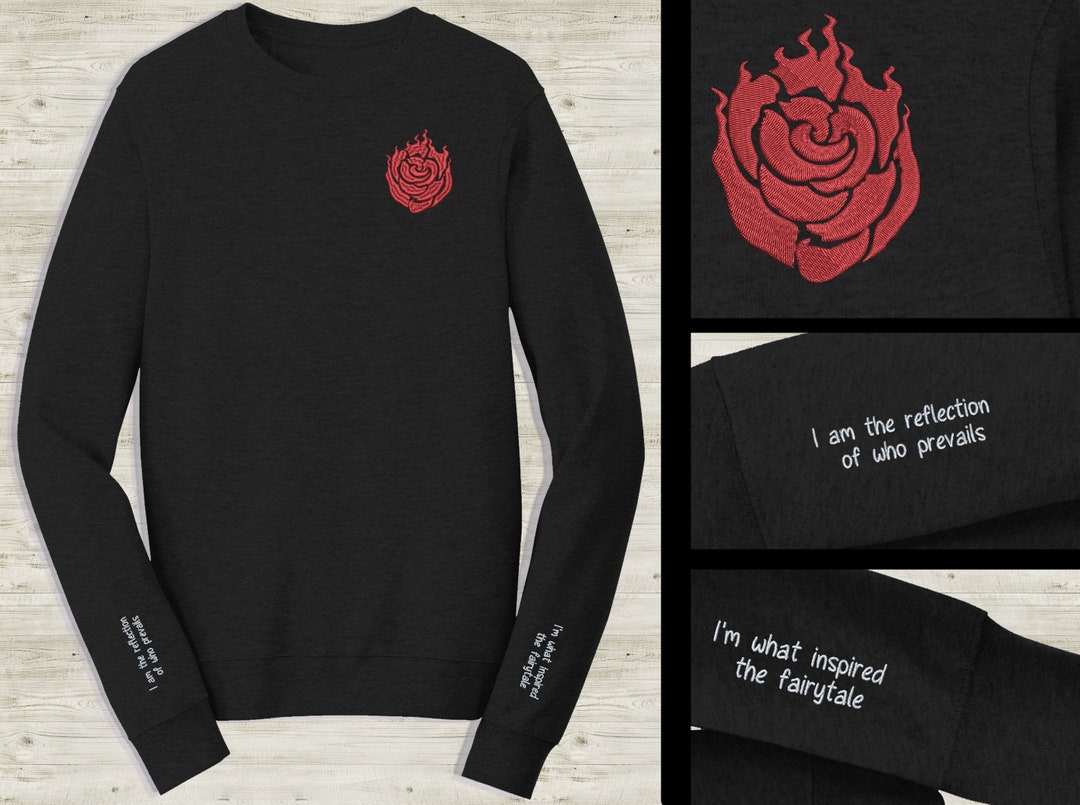 Ruby Rose Emblem Embroidered Unisex Sweatshirt With Guide My Way Quote ...
