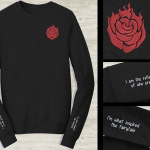 Ruby Rose Emblem Embroidered Unisex Sweatshirt With Guide My Way Quote ...