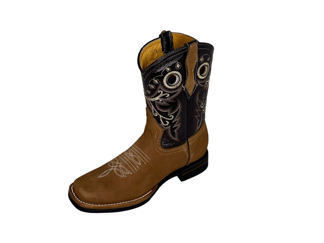 Authentic Cowboy Boots for Women Low Calf Cowgirl Western Boots ...