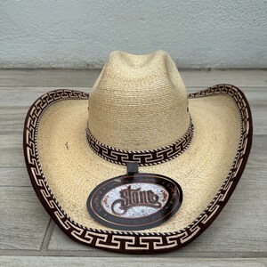 Authentic Sahuayo Palm Cowboy Hat Marlboro With Brown Band Vaquero Sun ...