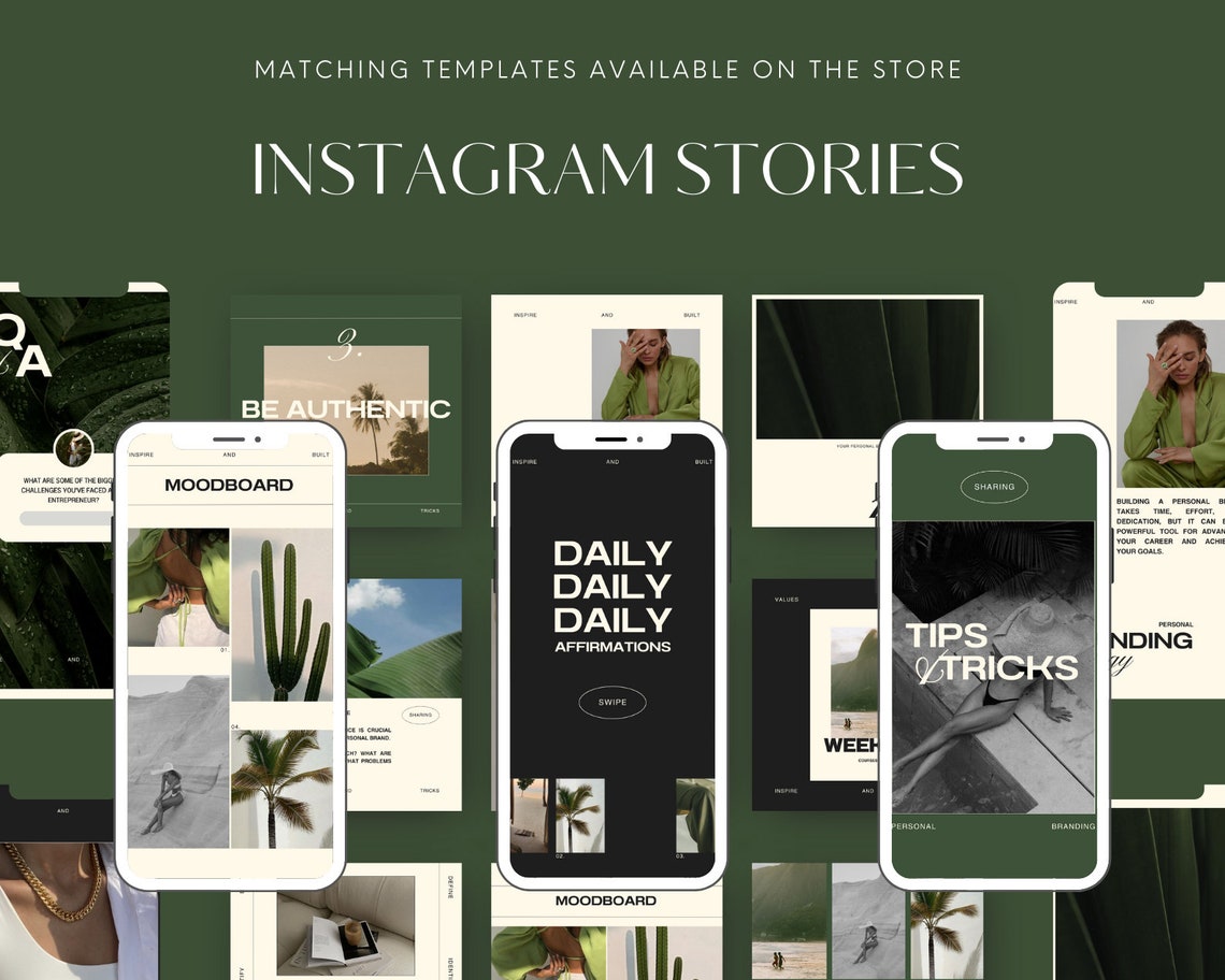 Modern & Minimal Instagram Templatessocial Media Templatessmall ...