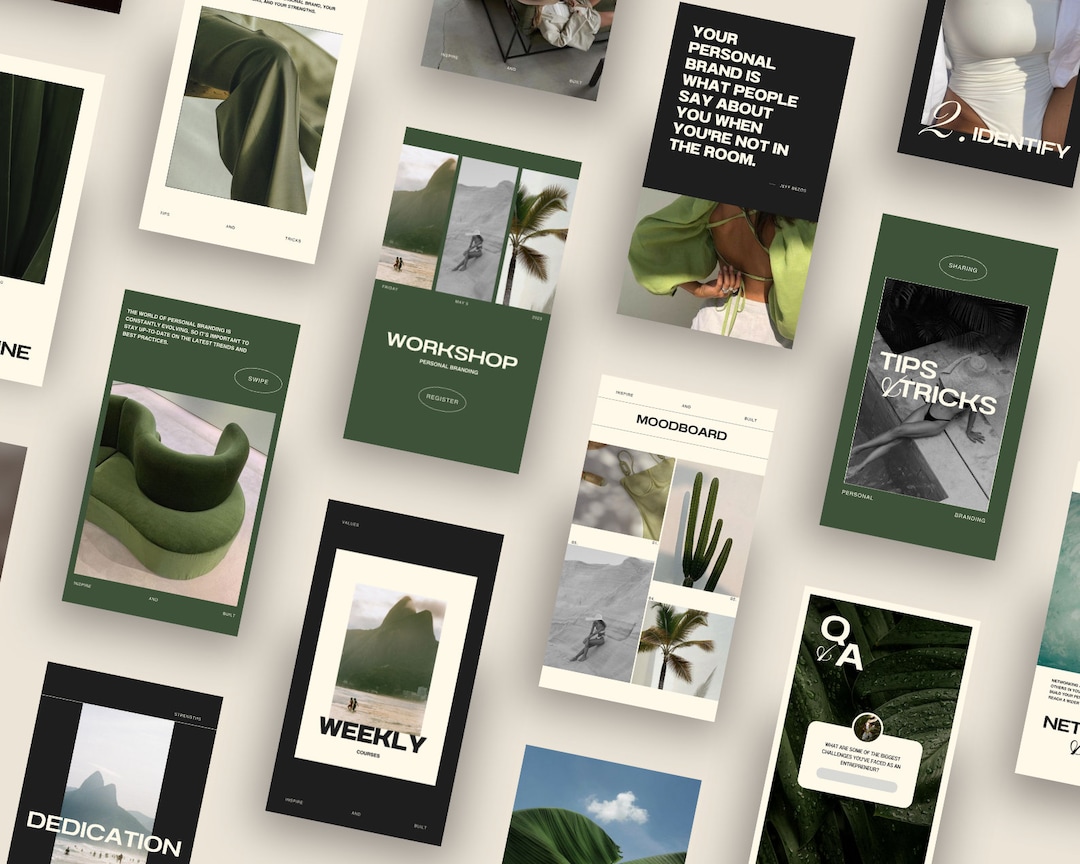Modern & Minimal Instagram Templatessocial Media - Etsy