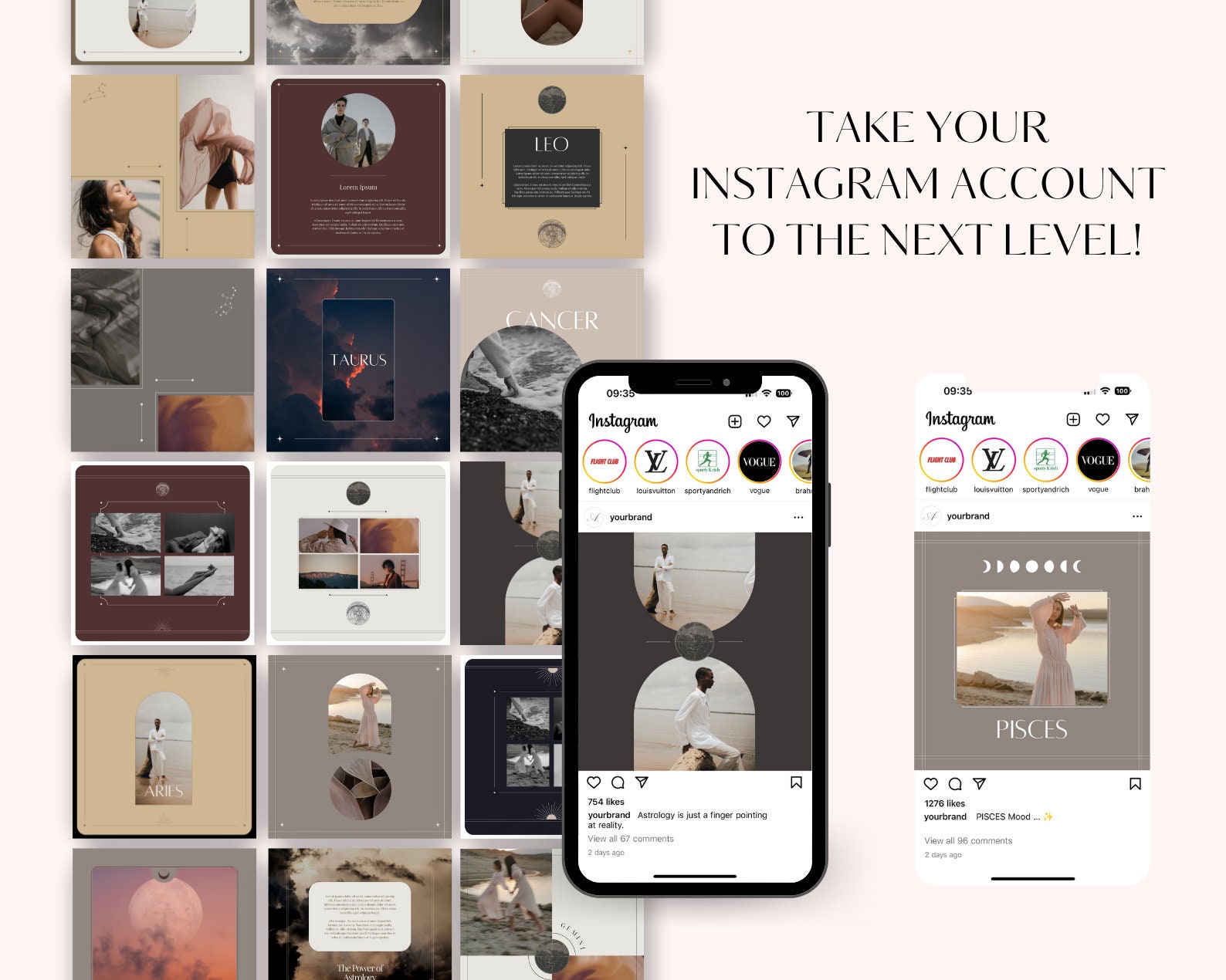 Astrology Instagram Templates⎟social Media Templates⎟aesthetic ...