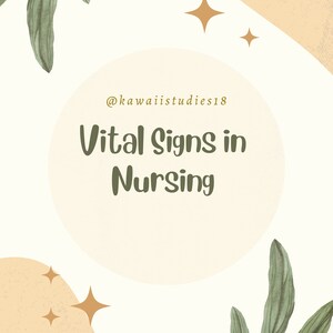 Vital Signs in Nursing Quick Study Guide - Etsy