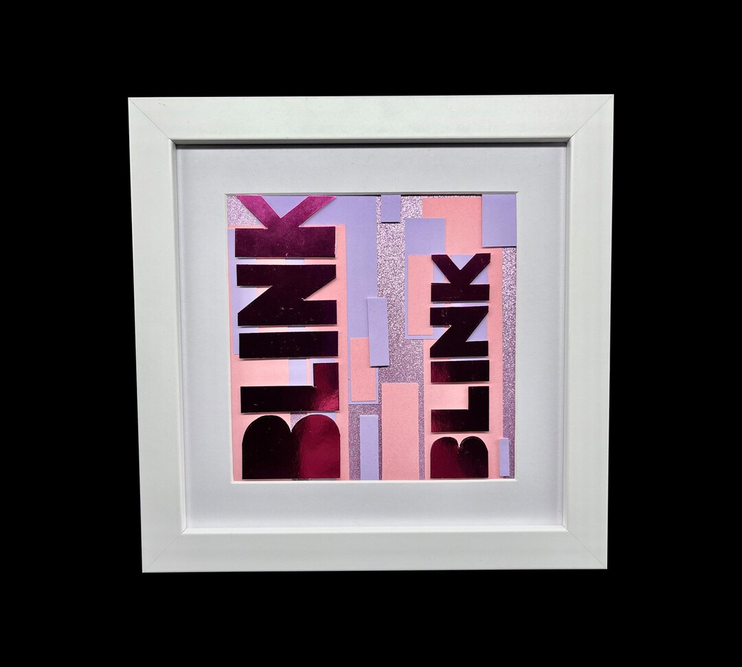 Paper Collage Art - Blink Blink - Etsy