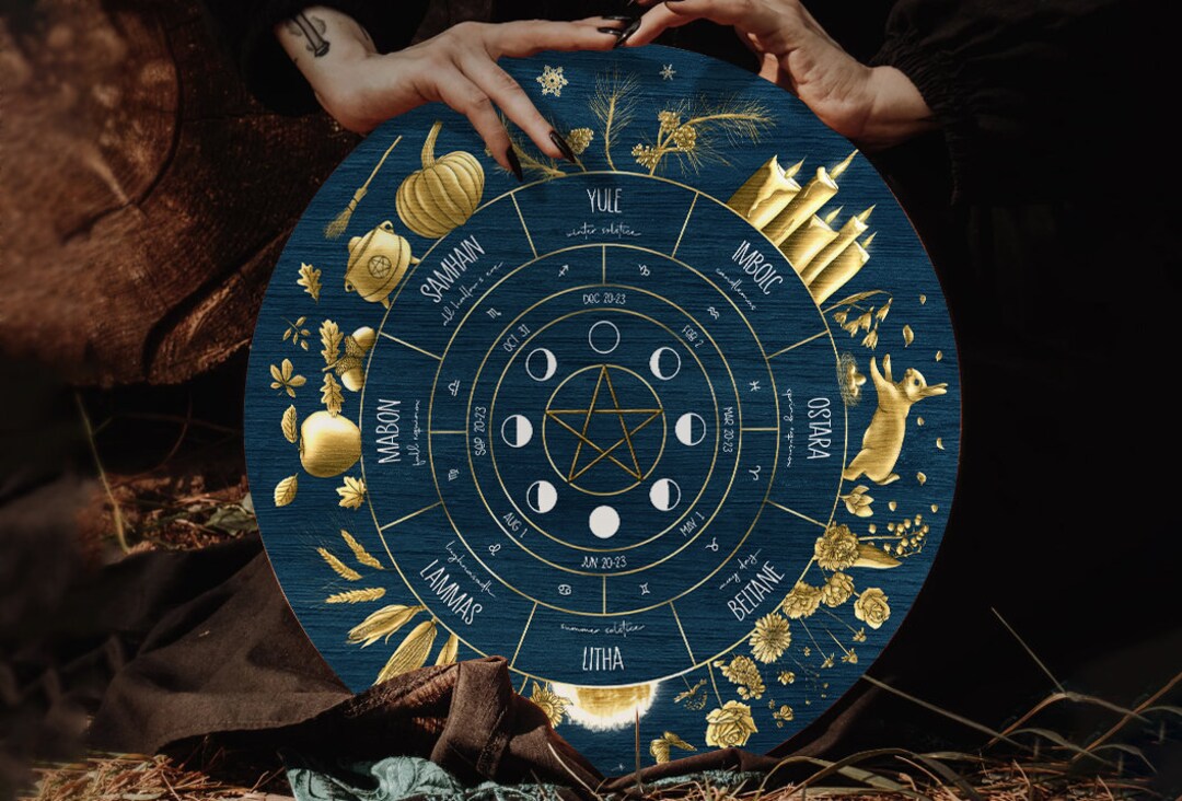 Wiccan and Witchcraft Wheel of Life Wheel of the Year - Etsy