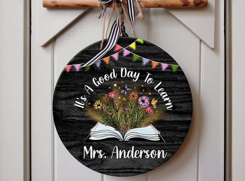 Personalized Classroom Door Sign Teachers Appreciation Gift - Etsy