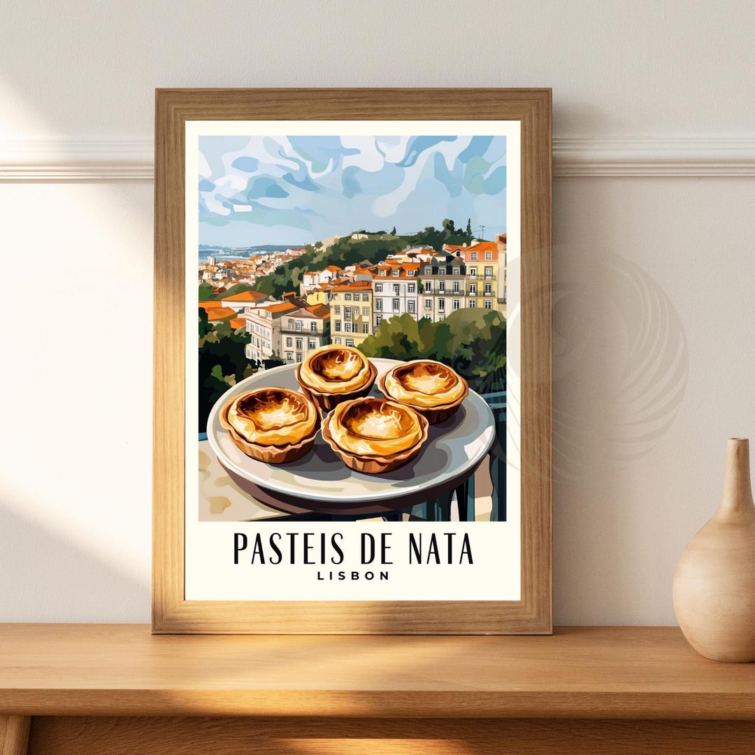 Kitchen Poster | Pasteis De Nata Poster | Lisbon Poster | Travel ...
