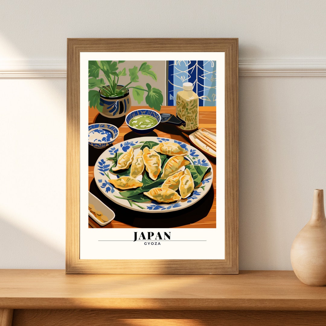 Kitchen Poster | Gyoza Poster | Japan Poster | Travel Souvenir | Gift ...