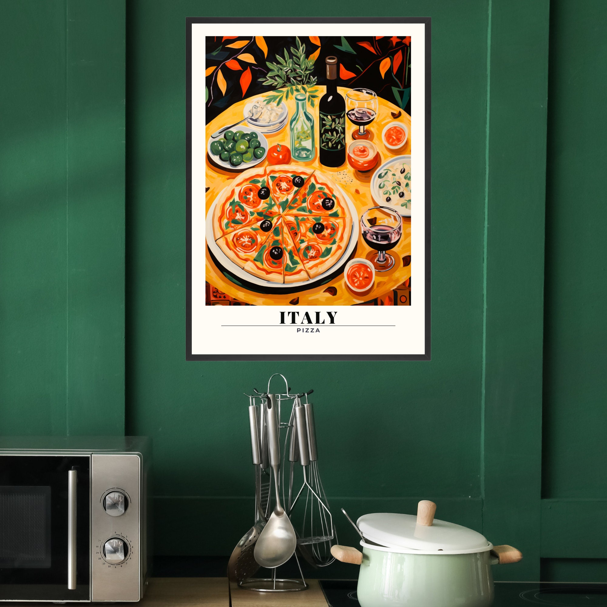 Kitchen Poster | Italy Poster | Travel Souvenir | Gift Idea | Travel ...