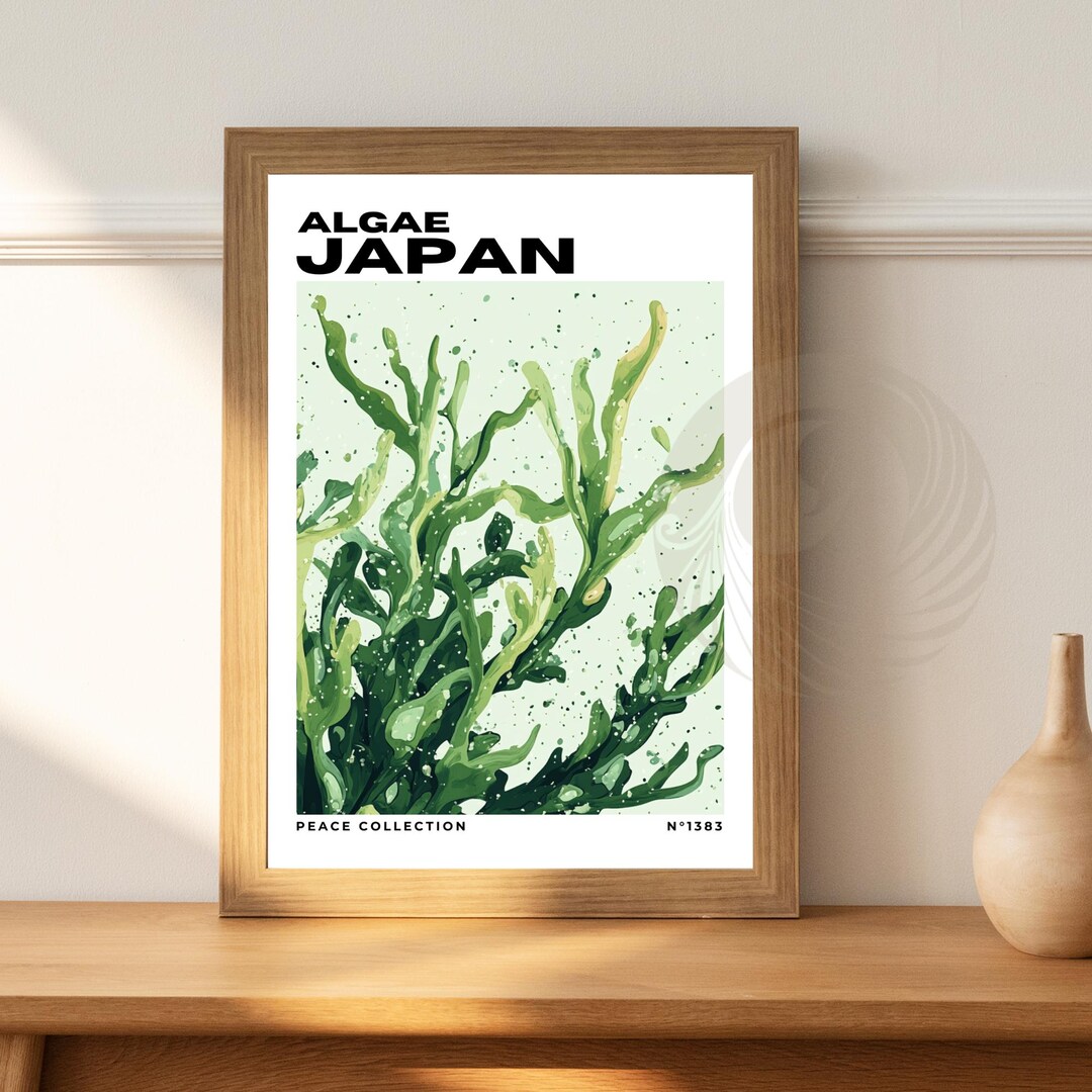Kitchen Poster | Algae Poster | Japan Poster | Travel Souvenir | Gift ...