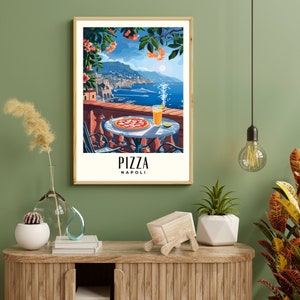 Kitchen Poster | Napoli Poster | Pizza Print | Travel Souvenir | Gift ...