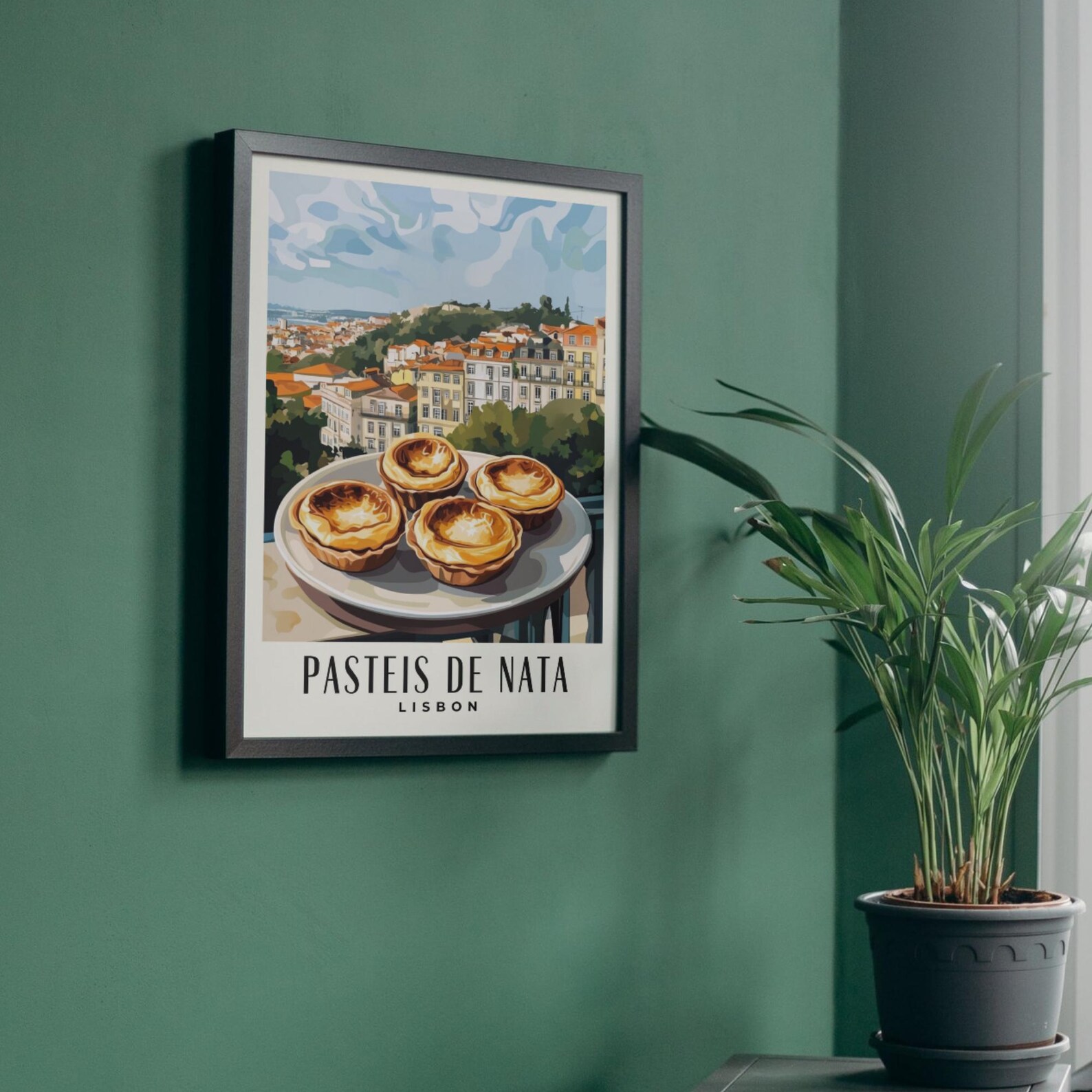 Kitchen Poster | Pasteis De Nata Poster | Lisbon Poster | Travel ...