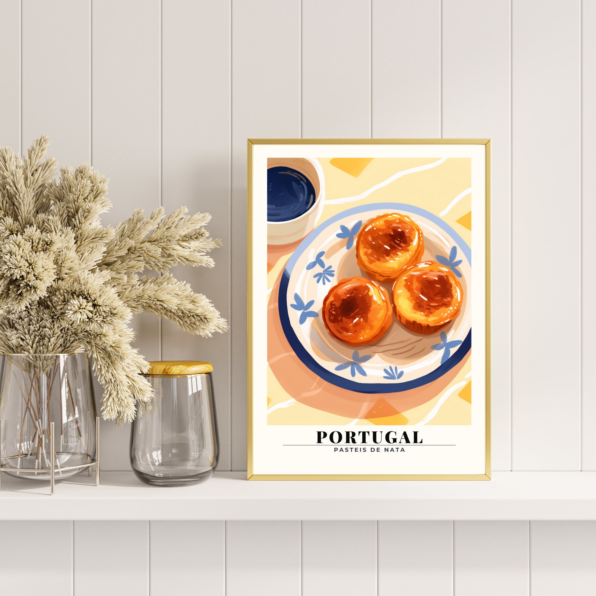 Kitchen Poster | Pasteis De Nata Poster | Portugal Poster | Travel ...