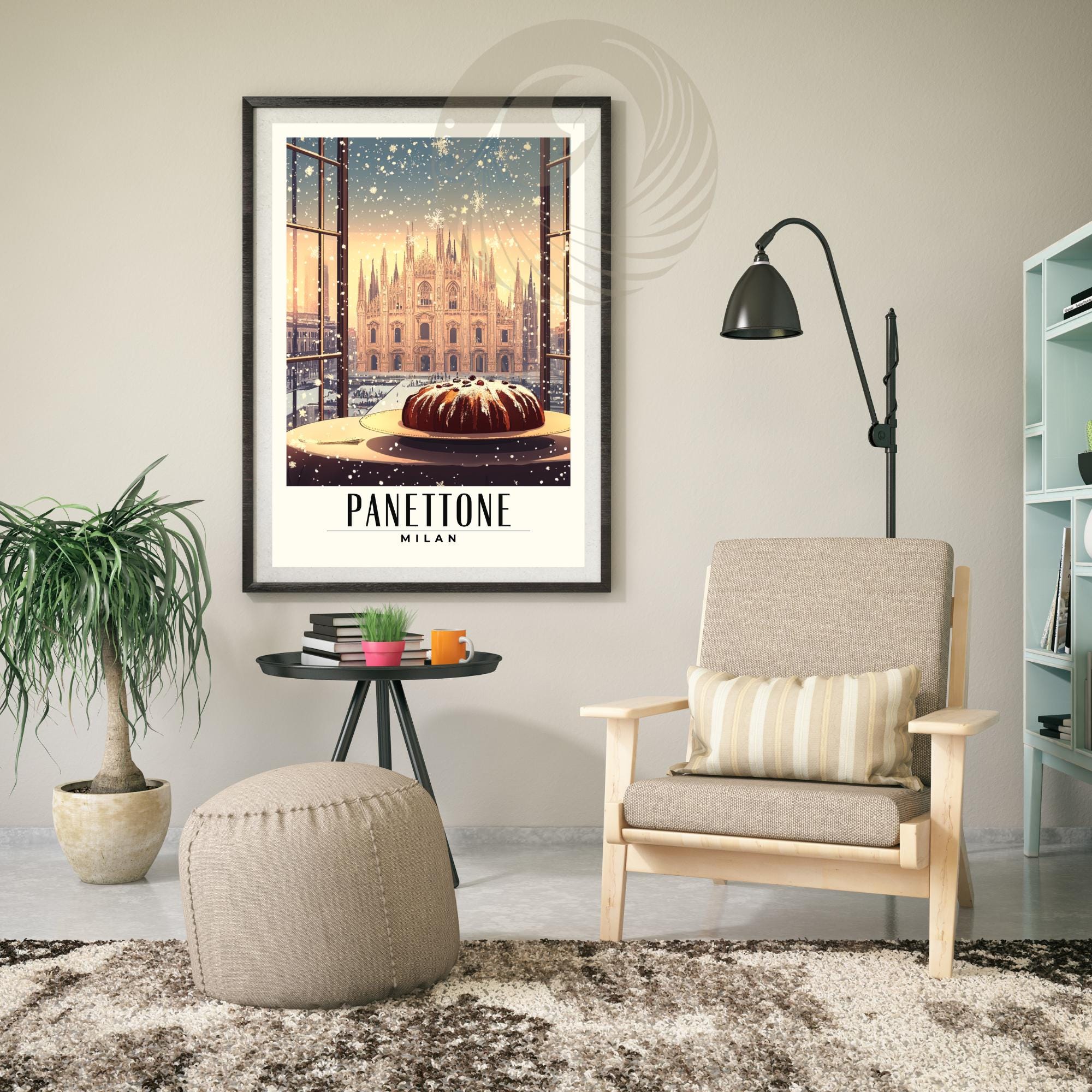 Kitchen Art Print | Panettone Milan Poster | Travel Souvenir | Gift ...