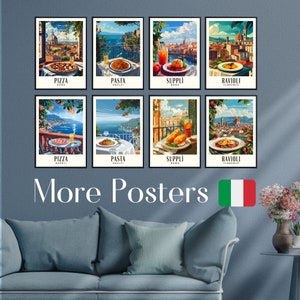 Kitchen Poster | Napoli Poster | Pizza Print | Travel Souvenir | Gift ...