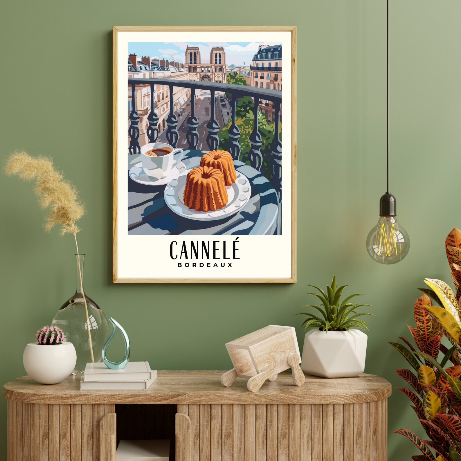 Poster Kitchen | Poster Bordeaux | Cannelé Print | Travel Souvenir ...