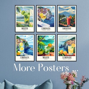 Kitchen Poster | Lemonade Poster | Amalfi Coast Poster | Travel ...