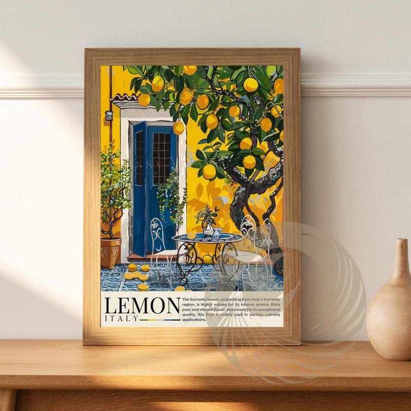 Lemon Poster - Etsy