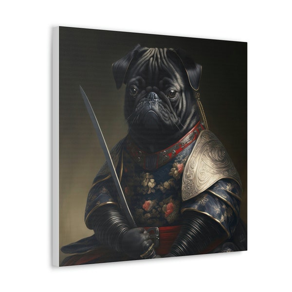 Black Pug Art - Etsy