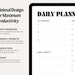 Minimalist Daily Planner Printable & Fillable PDF | Daily to Do List ...