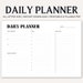 Minimalist Daily Planner Printable & Fillable PDF | Daily to Do List ...
