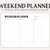 Minimalist Daily Planner Printable & Fillable PDF | Daily to Do List ...