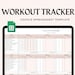 Workout & Cardio Program Tracker Spreadsheet for Google Sheets ...
